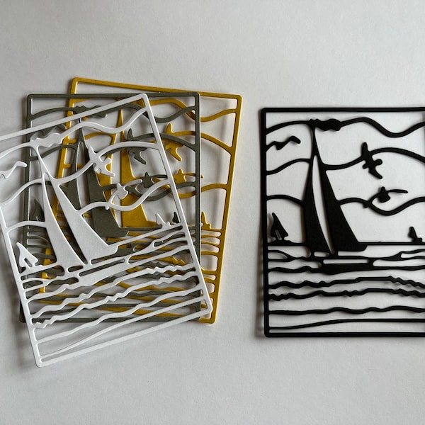 Sailboat Dies for Card Making - Etsy