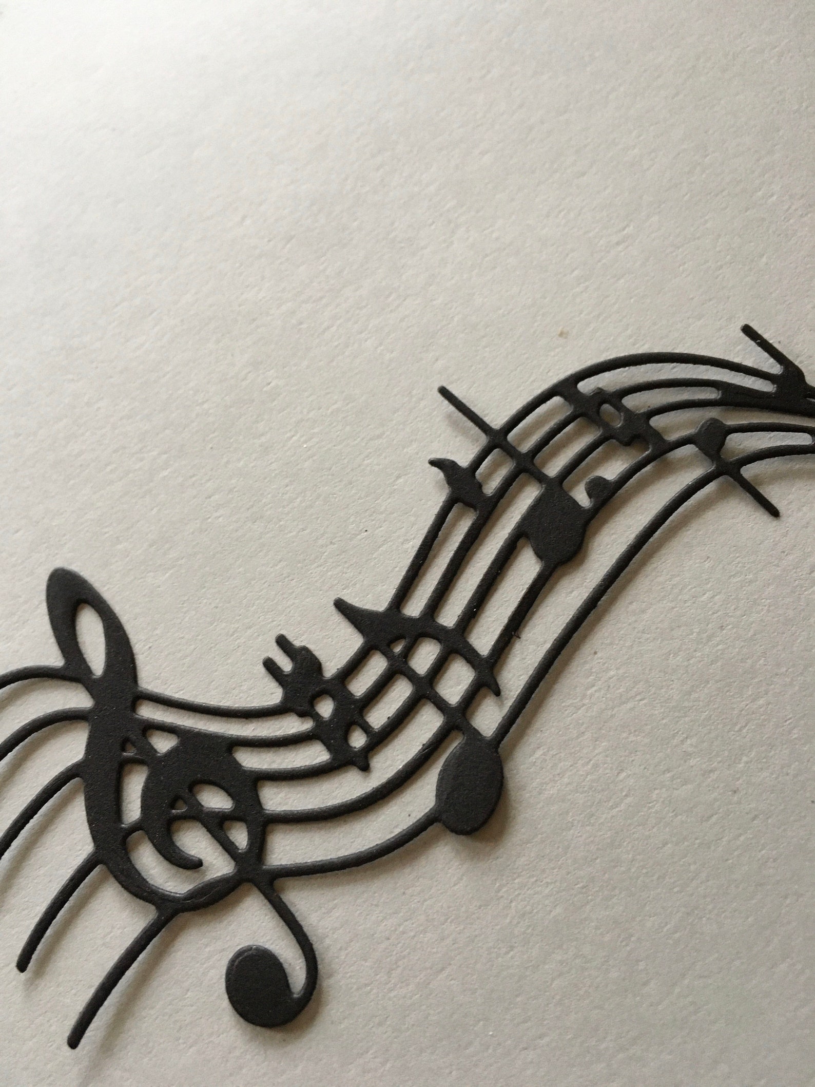 Music Note Die Cut Embellishment for Scrapbooking & Card Making ~ Party ...