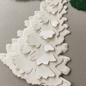 3D Christmas Pine Tree Paper Die Cut, Card Front, Tree Cut Out, for ...