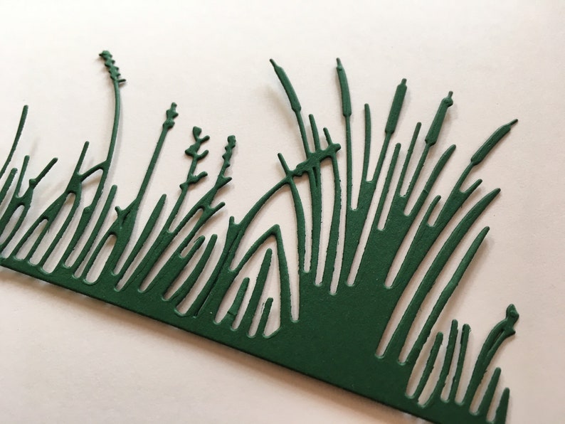 Cattail Grass Paper Die Cut Embellishment for Scrapbooking, Card Making ...