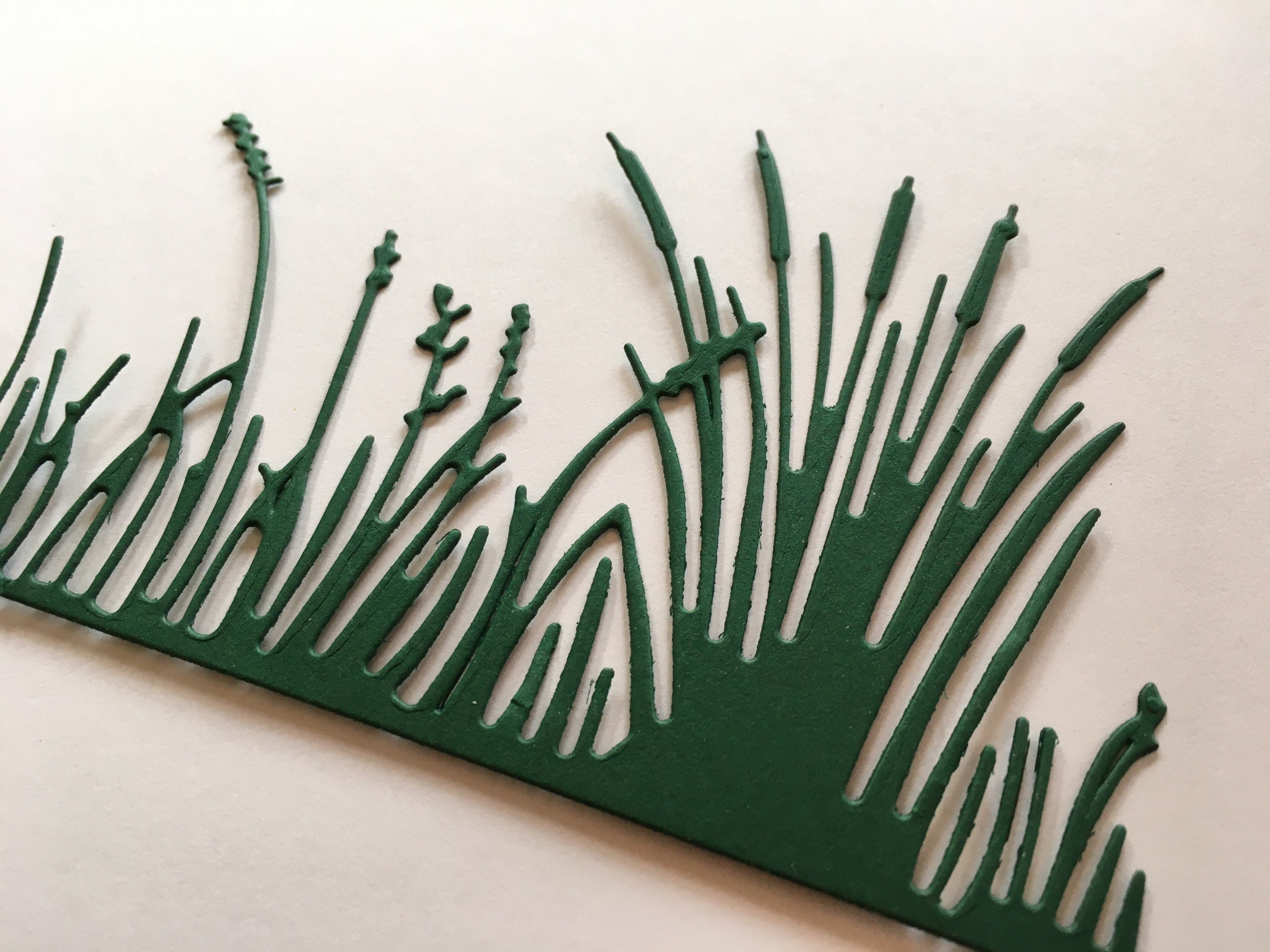 Cattail Grass Paper Die Cut Embellishment for Scrapbooking, Card Making ...