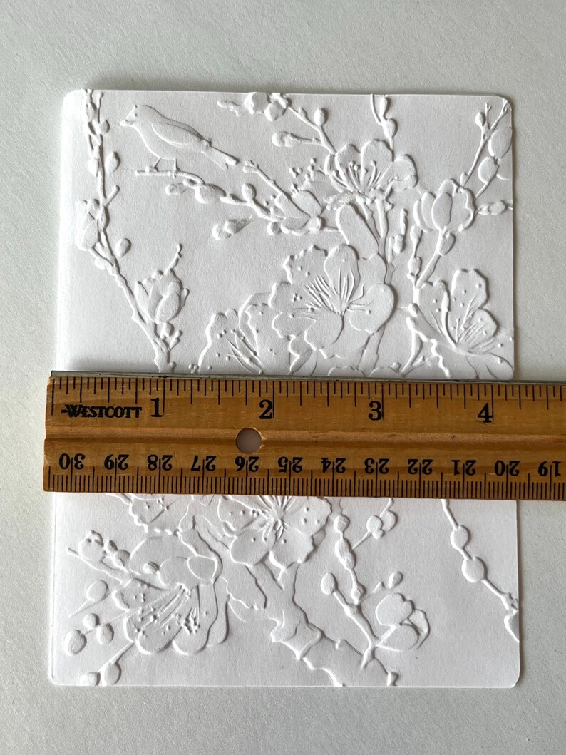 Embossed Floral Greeting Card, Note Card, Flower Card, Gift, Stationary ...
