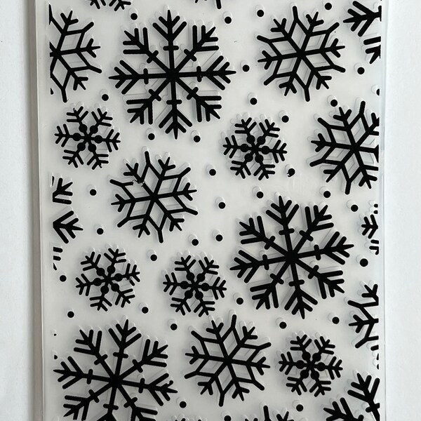 Snowflake Embossing Folder - Etsy