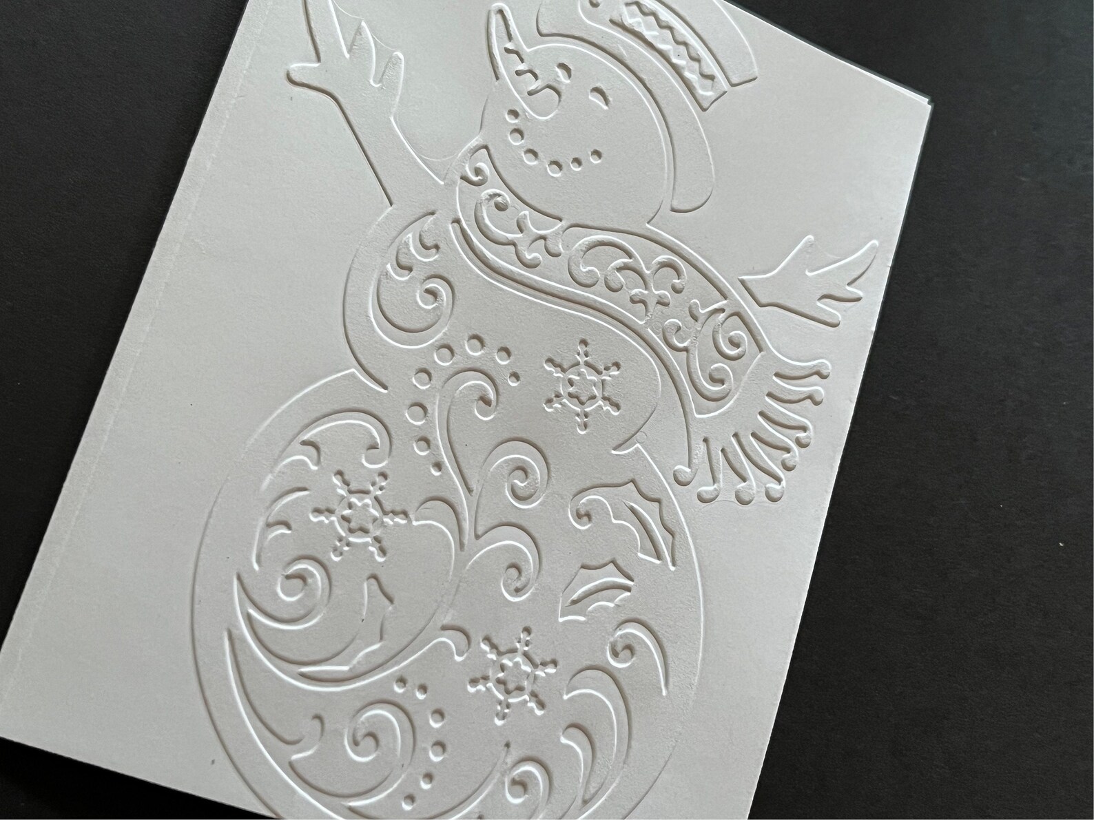 Christmas Snowman Embossing Folder for Card Making Scrapbooking - Etsy