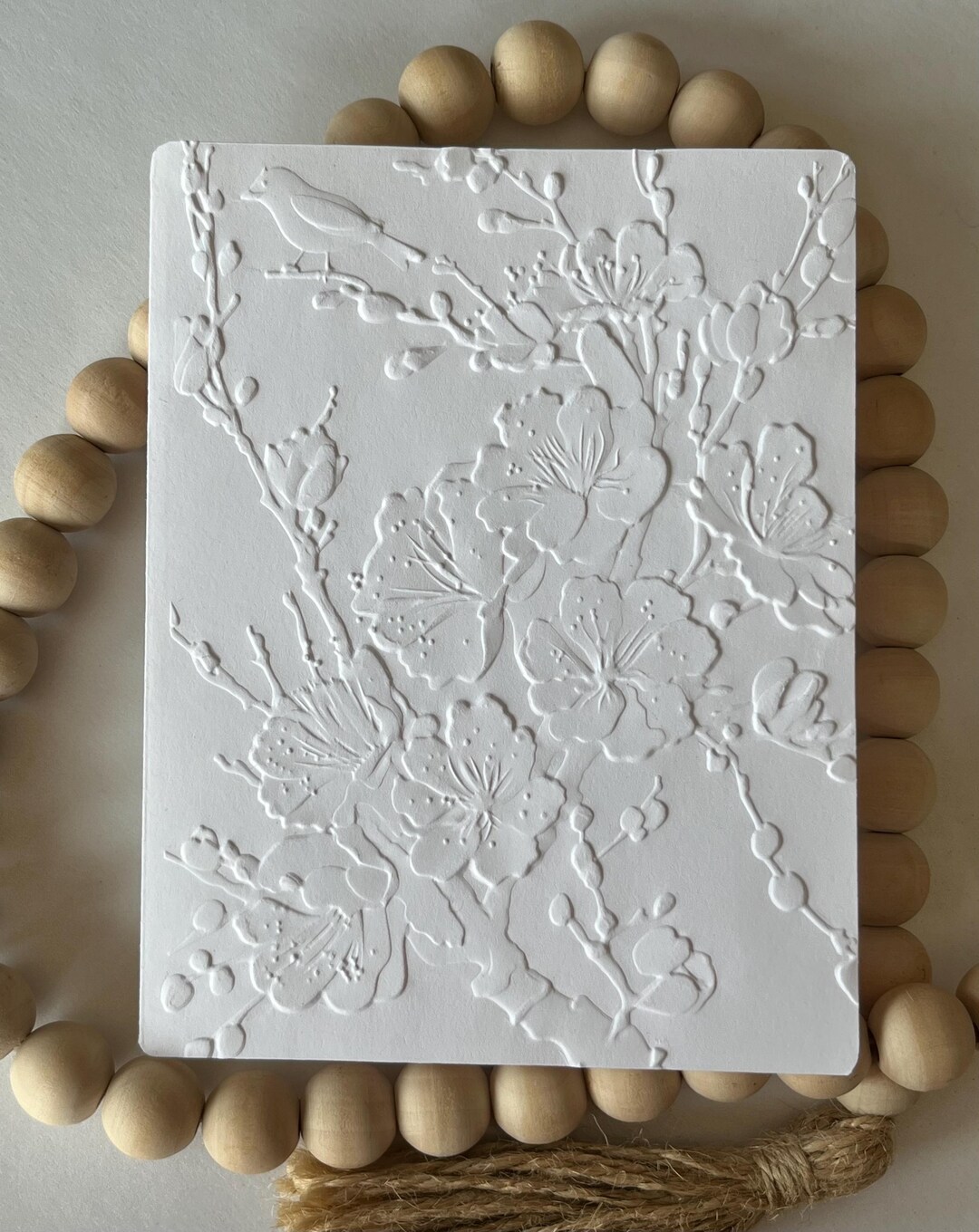 Embossed Floral Greeting Card, Note Card, Flower Card, Gift, Stationary ...