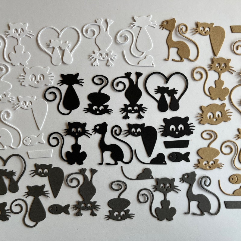 Cat Cut Outs - Etsy