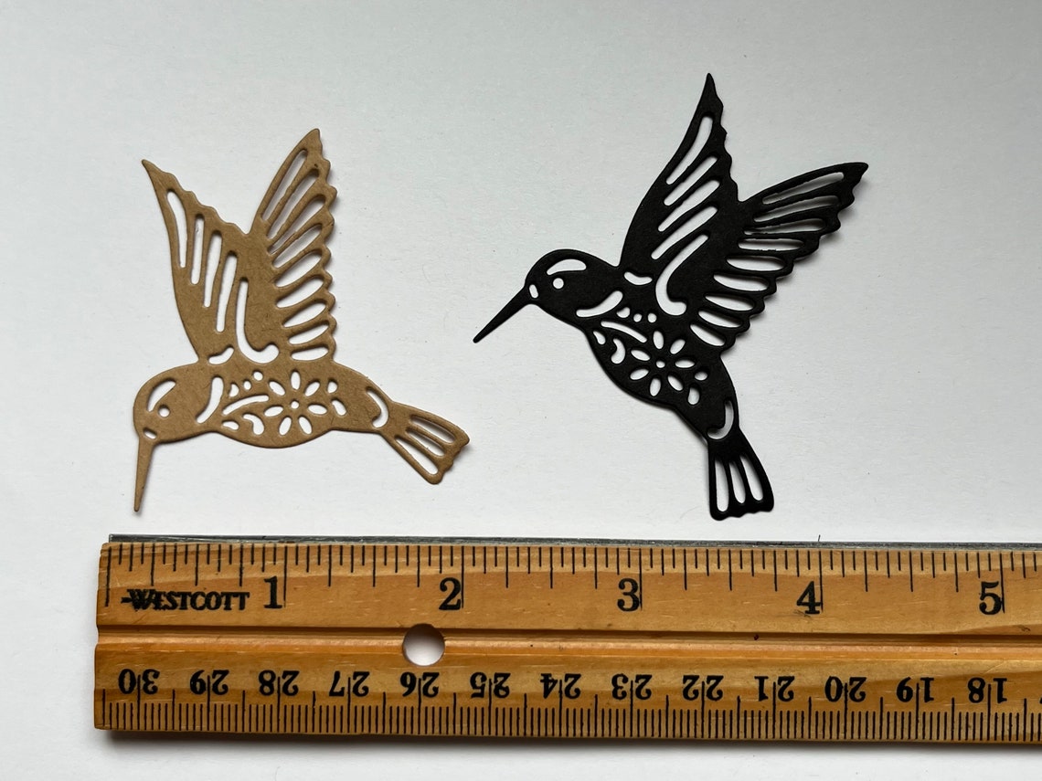Hummingbird Die Cut ~ Scrapbook Embellishments, Card Embellishments ...