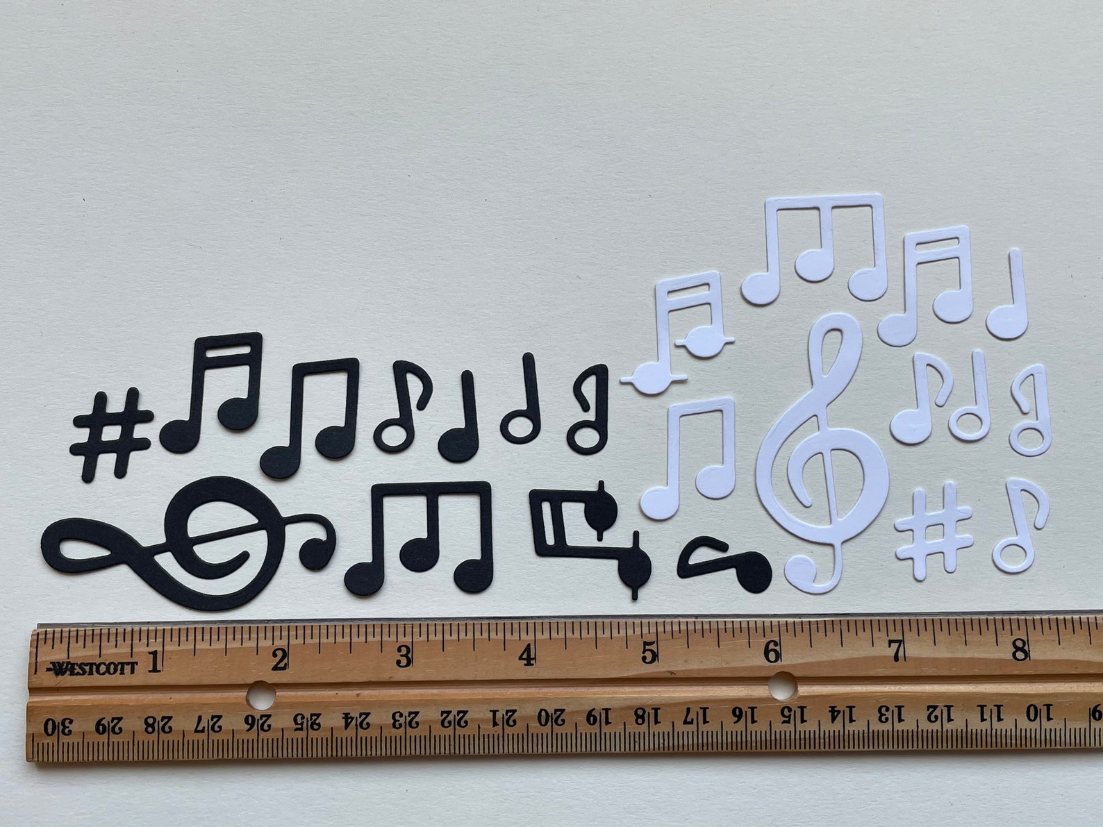 22pc. Music Note Die Cut Embellishment Set for Scrapbooking & - Etsy