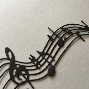 Music Note Die Cut Embellishment for Scrapbooking & Card Making ~ Party ...