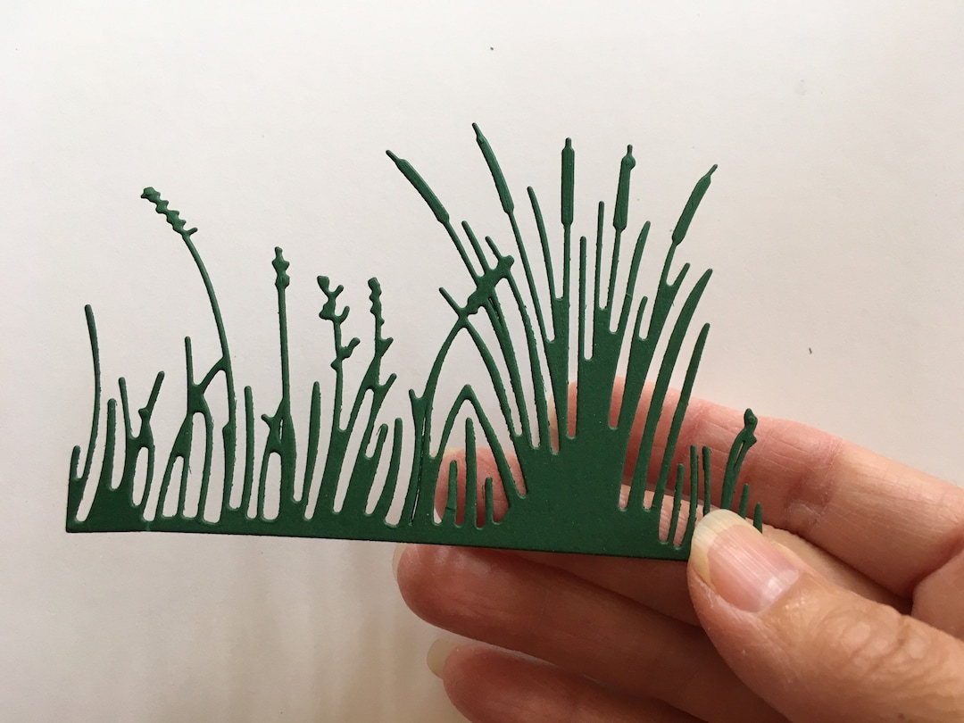 Cattail Grass Paper Die Cut Embellishment for Scrapbooking, Card Making ...
