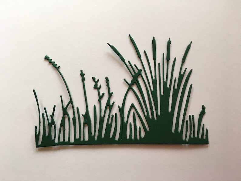 Cattail Grass Paper Die Cut Embellishment for Scrapbooking, Card Making ...