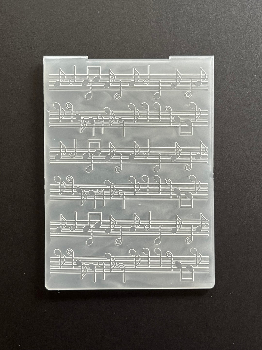 Music Note Embossing Folder, Card Making, Scrapbooking, Gift for Music ...