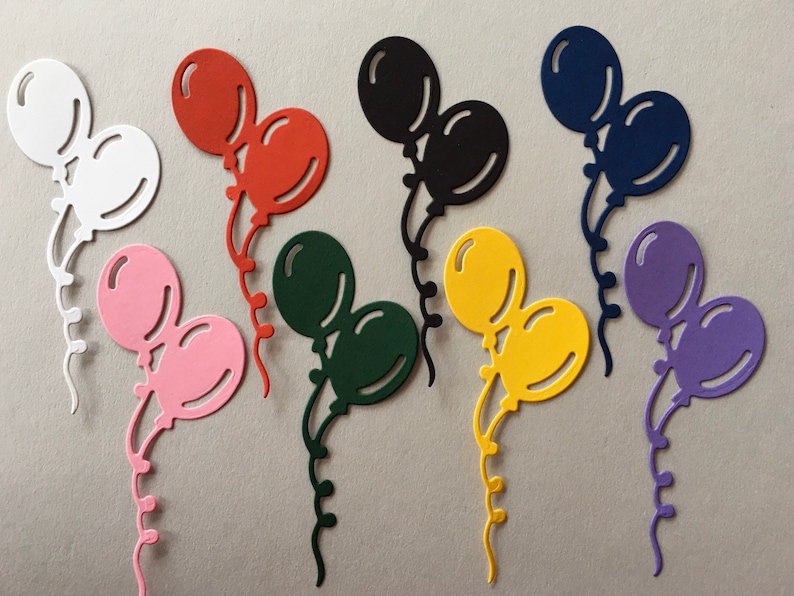 Balloon Die Cut Embellishment for Scrapbooking Card Making - Etsy