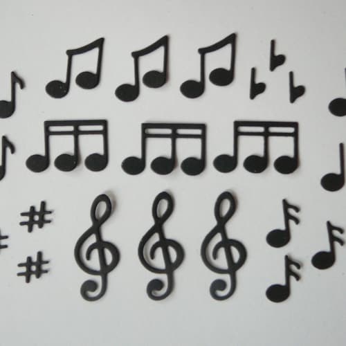 Music Note Die Cut Embellishment for Scrapbooking & Card - Etsy