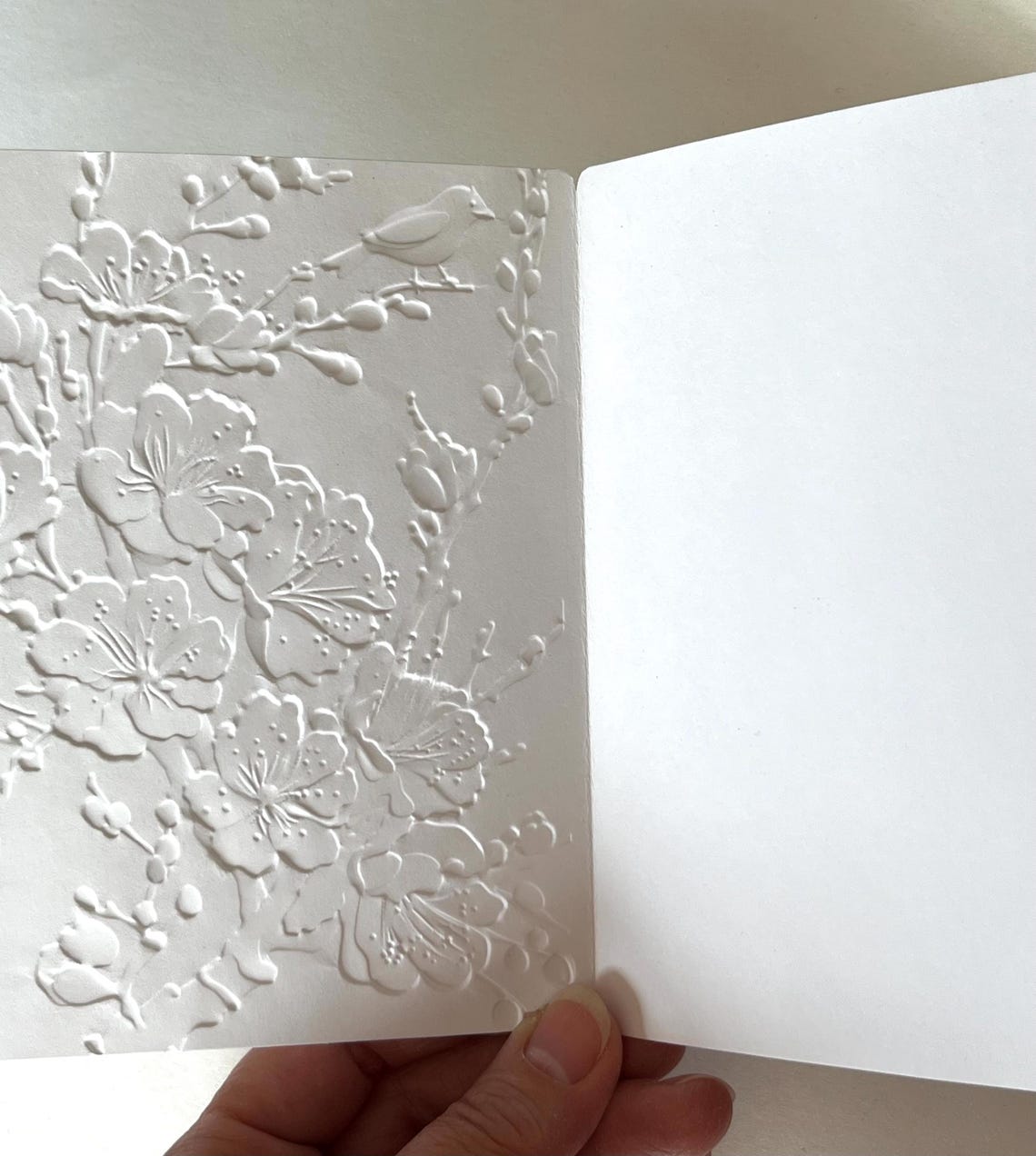 Embossed Floral Greeting Card, Note Card, Flower Card, Gift, Stationary ...