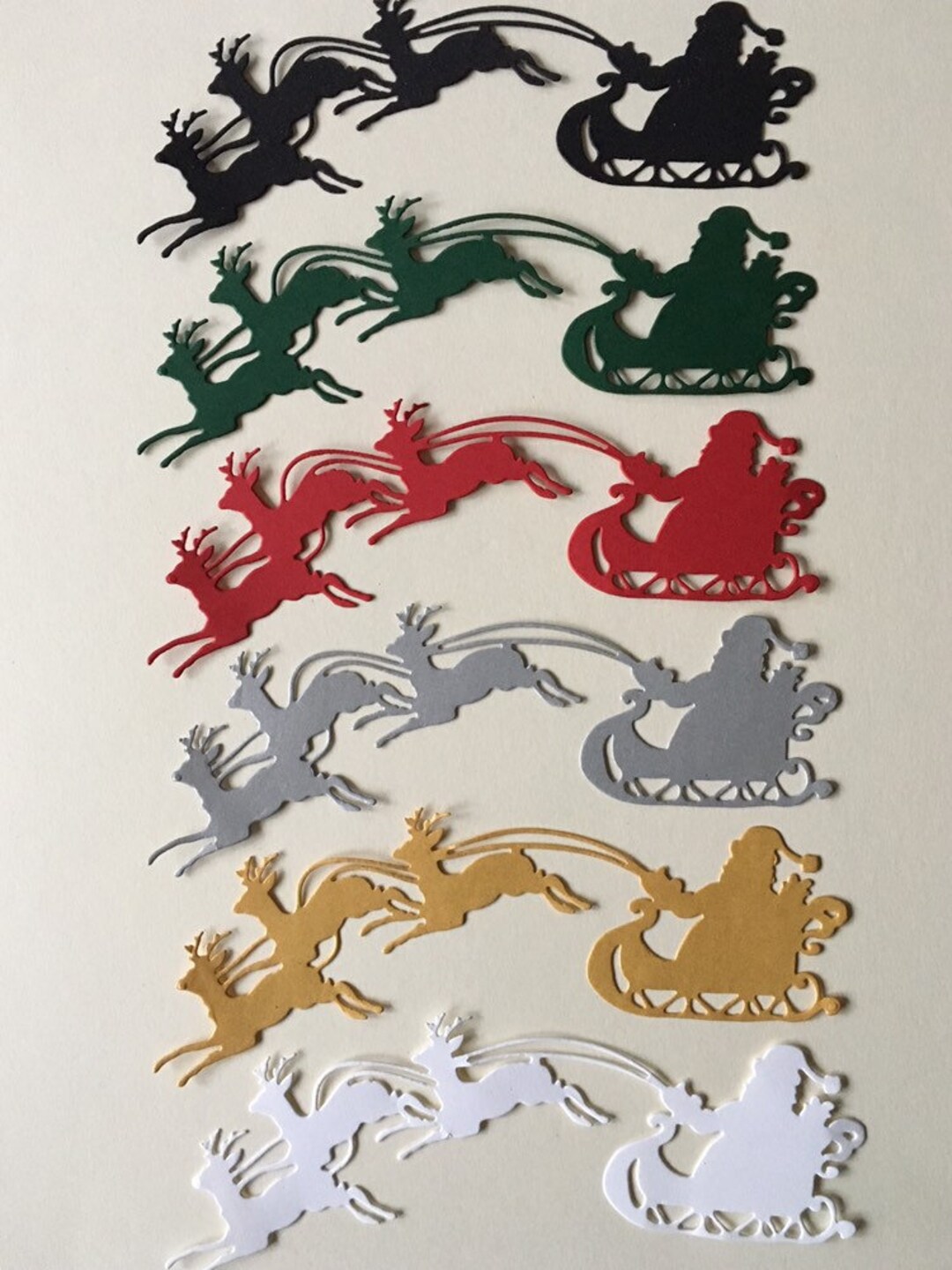 Christmas Santa Die Cut ~ Christmas Card Front Embellishment ...