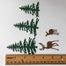 Pine Trees & Deer Paper Die Cuts ~ Paper Cut Outs ~ Card Making ...