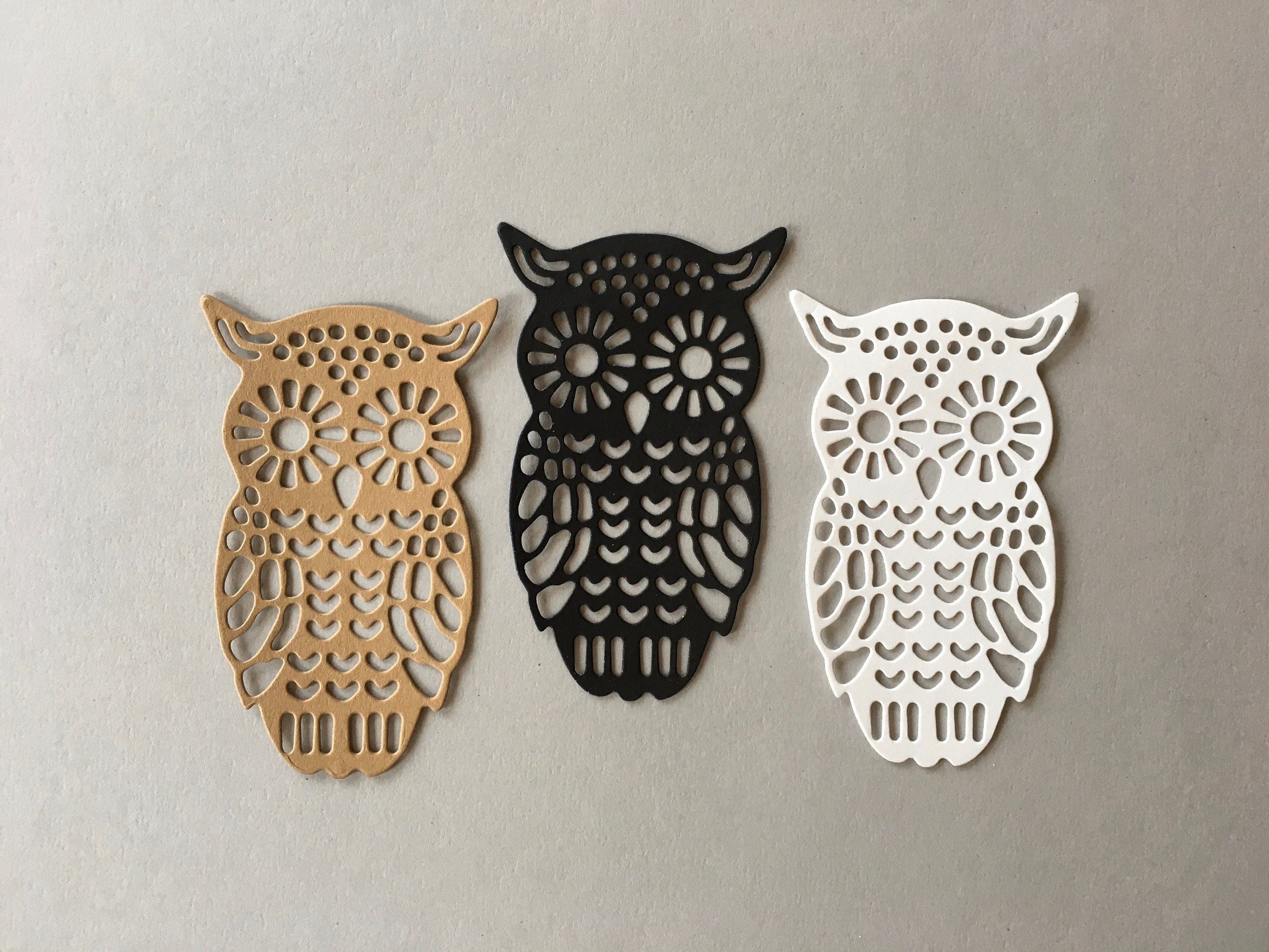 Paper Owl Die Cut Embellishment for Scrapbooking & Card Making - Etsy