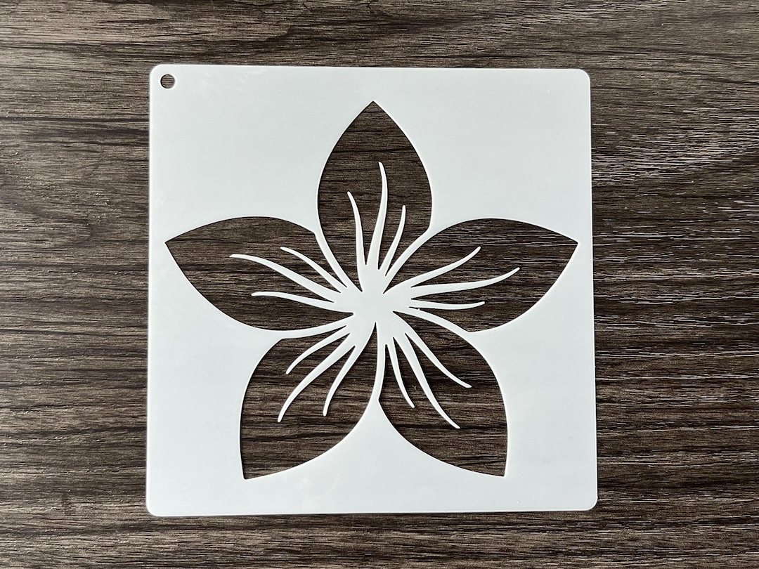 Reusable Plastic Mylar Flower Stencil Pattern / Art Stencil / Craft ...