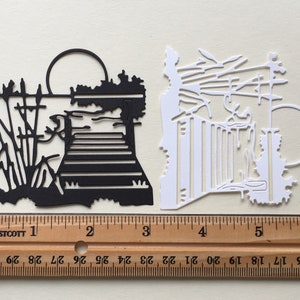 Water Dock Sunset Die Cut ~ Card Front ~ Cards ~ Embellishments ~ Paper ...