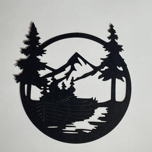 Mountain Cut Out - Etsy