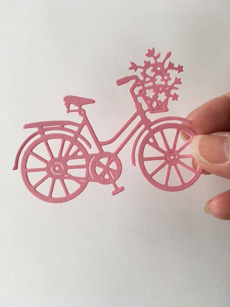 Paper Bicycle Die Cut Embellishment for Scrapbooking, Card Making ...