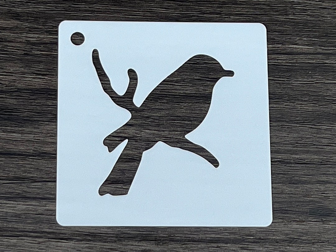 Reusable Plastic Mylar Bird Stencil Pattern / Art Stencil / Craft ...