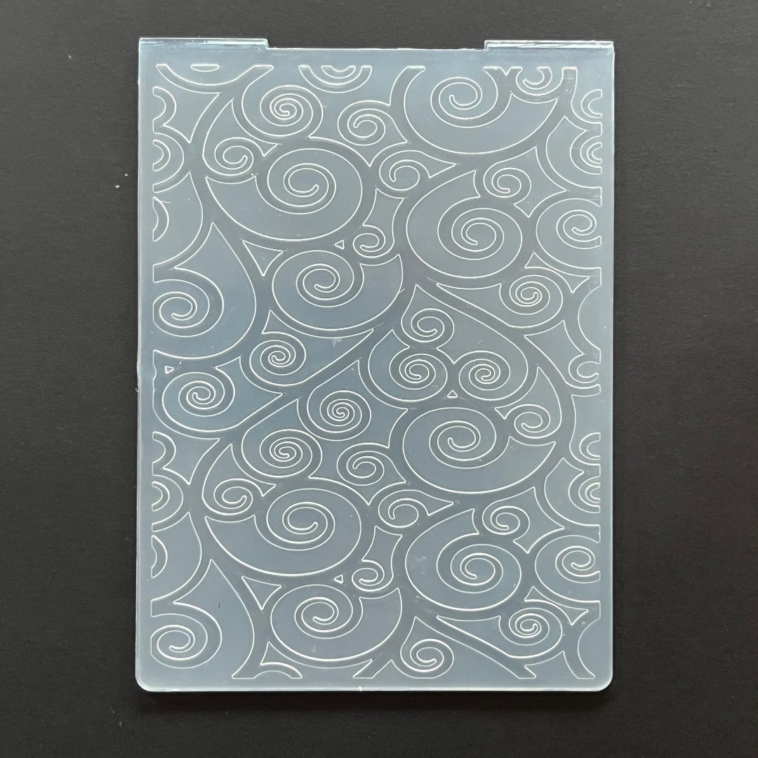 Swirly Embossing Folder for Card Making Scrapbooking - Etsy