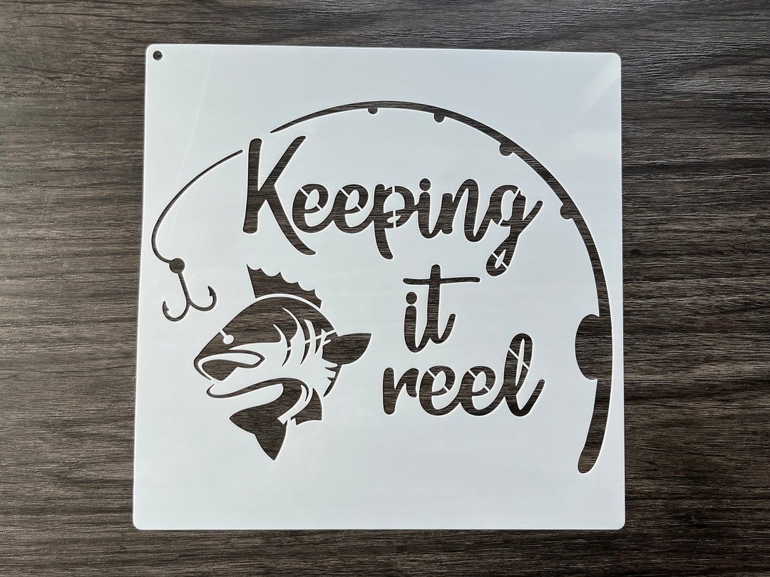 Fish Stencil Pattern, Reusable Stencil, Art Stencil, Craft Stencil ...