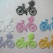 Paper Bicycle Die Cut Embellishment for Scrapbooking, Card Making ...