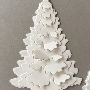 3D Christmas Pine Tree Paper Die Cut, Card Front, Tree Cut Out, for ...