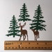 Pine Trees & Deer Paper Die Cuts ~ Paper Cut Outs ~ Card Making ...