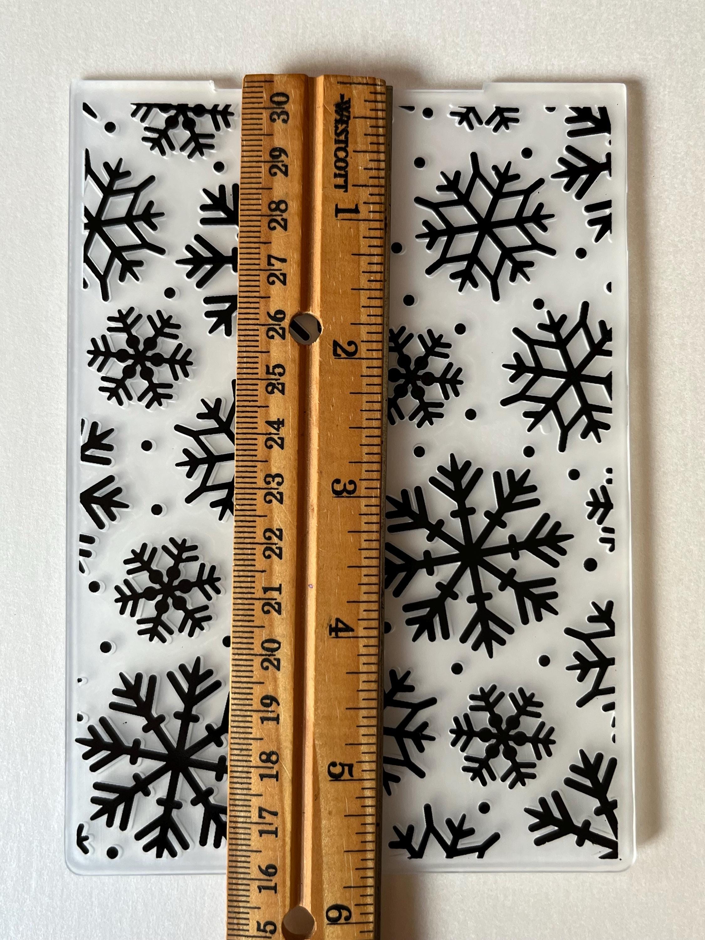 Snowflake Embossing Folder for Christmas Card Making and Scrapbooking ...