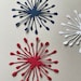 Set of 3 Fireworks Die Cut Embellishment for Scrapbooking, Card Making ...