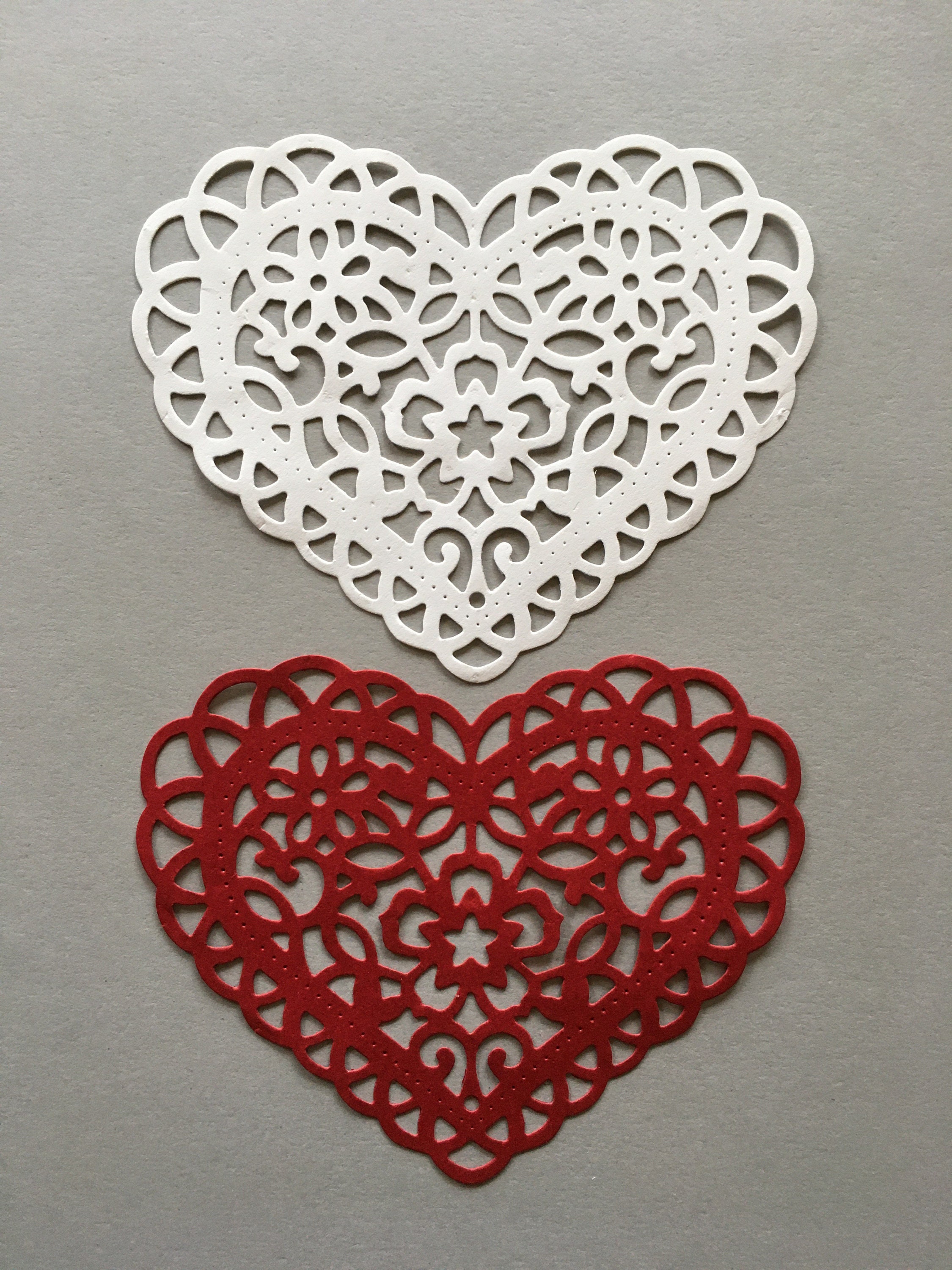 Valentine's Day Heart Die Cut Paper Heart Cut Out - Etsy