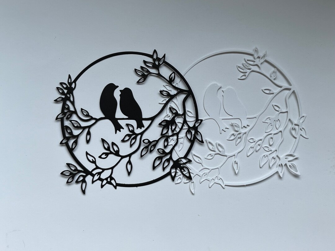 Large Birds in Tree Paper Die Cut ~ Scrapbook & Card Embellishments ...