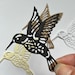 Hummingbird Die Cut ~ Scrapbook Embellishments, Card Embellishments ...
