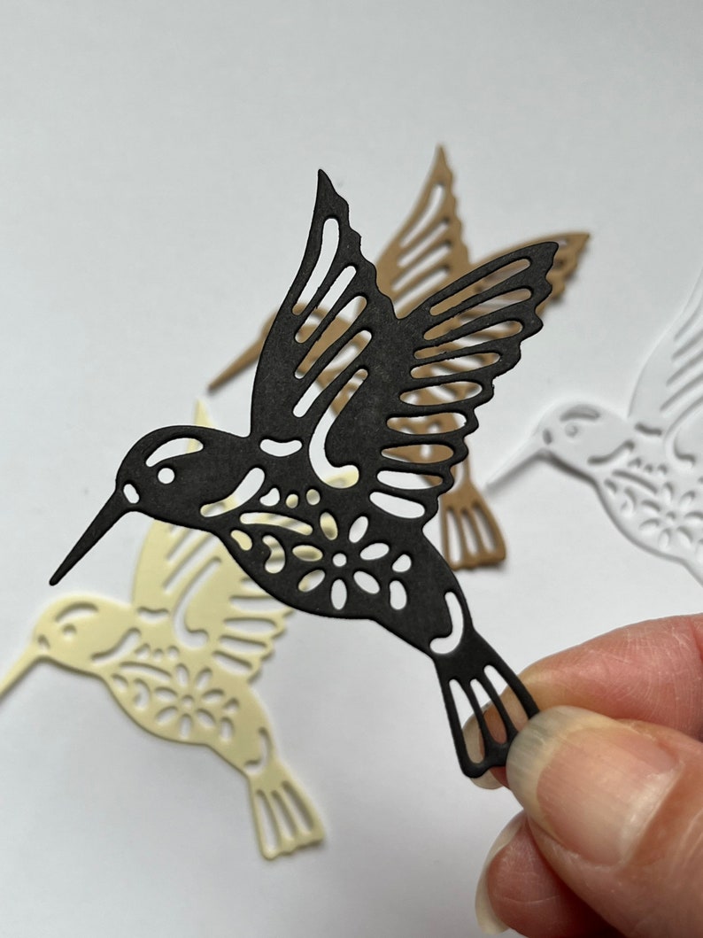 Hummingbird Die Cut ~ Scrapbook Embellishments, Card Embellishments ...