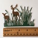 Deer & Cattail Grass Paper Die Cut Out Embellishment for Scrapbooking ...
