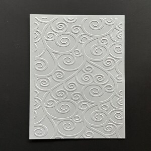 Swirly Embossing Folder for Card Making Scrapbooking - Etsy