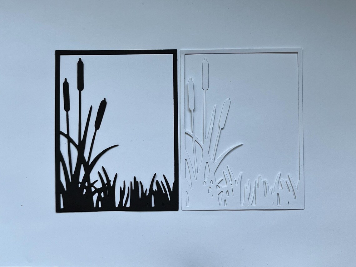 Cattail Grass Paper Die Cut Embellishment for Scrapbooking, Card Making ...