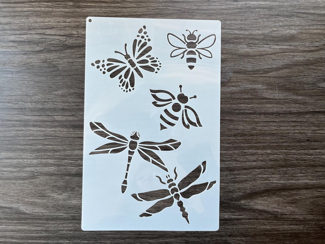 Reusable Plastic Mylar Insects Stencil Pattern / Art Stencil / Craft ...