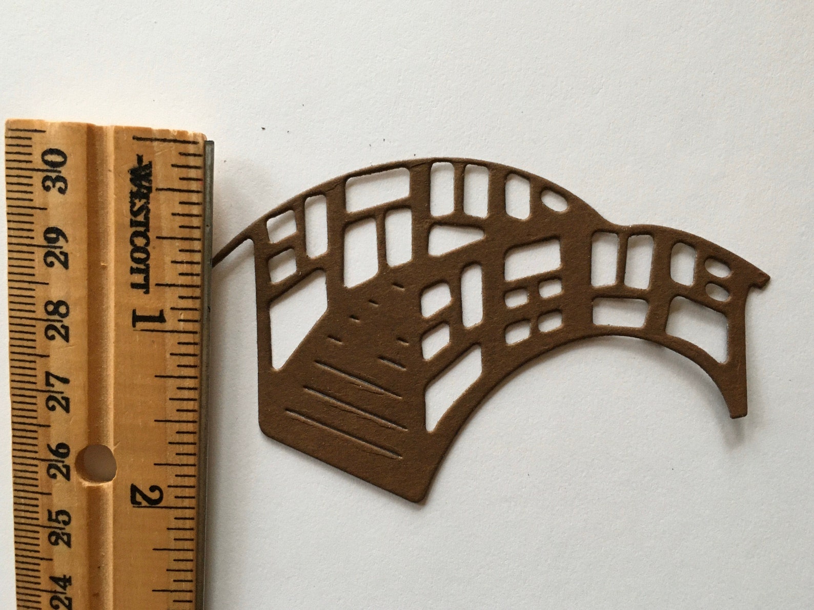 4pc. Pine Trees & Bridge Die Cut Embellishment Set for Scrapbooking ...