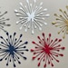 Set of 3 Fireworks Die Cut Embellishment for Scrapbooking, Card Making ...