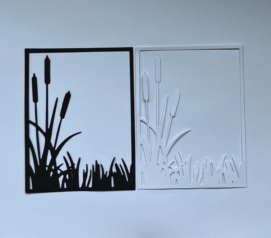 Cattail Grass Paper Die Cut Embellishment for Scrapbooking, Card Making ...