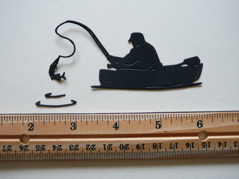 Fishing Boat Die Cut Embellishment for Scrapbooking, Card Making - Etsy