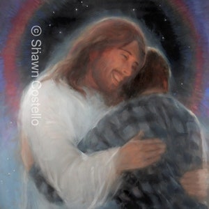 In the Arms of Jesus, the Divine Embrace - Etsy
