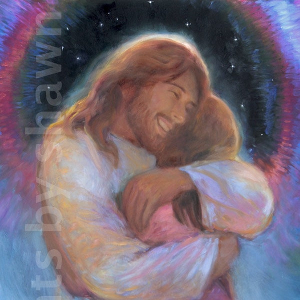 Jesus Hugging Woman - Etsy