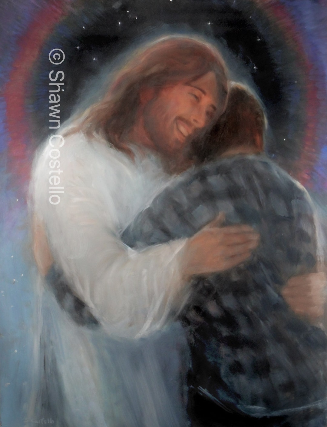 In the Arms of Jesus, the Divine Embrace - Etsy