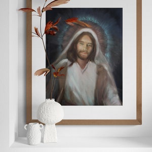 Jesus Christ Painting, Calling With God's Love, Christian Wall Art - Etsy